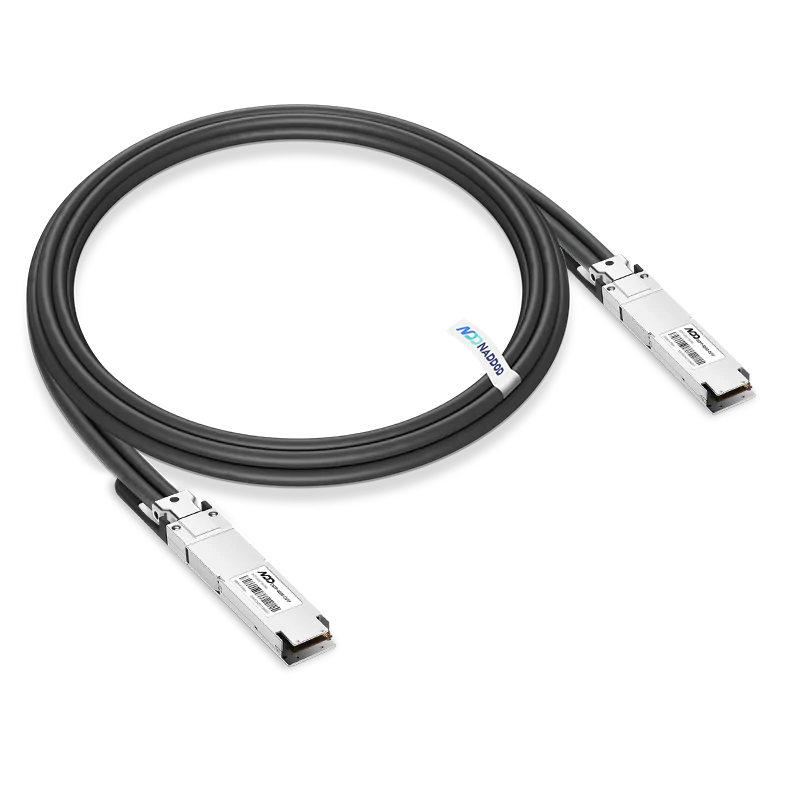 英伟达(NVIDIA/Mellanox)兼容 2米400G OSFP平顶至OSFP平顶DAC无源铜缆 - NADDOD